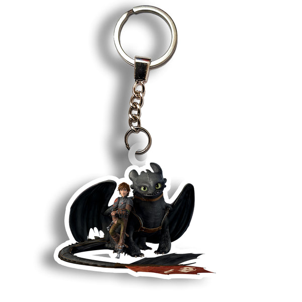 Hiccup & Toothless keychain – Art Tone